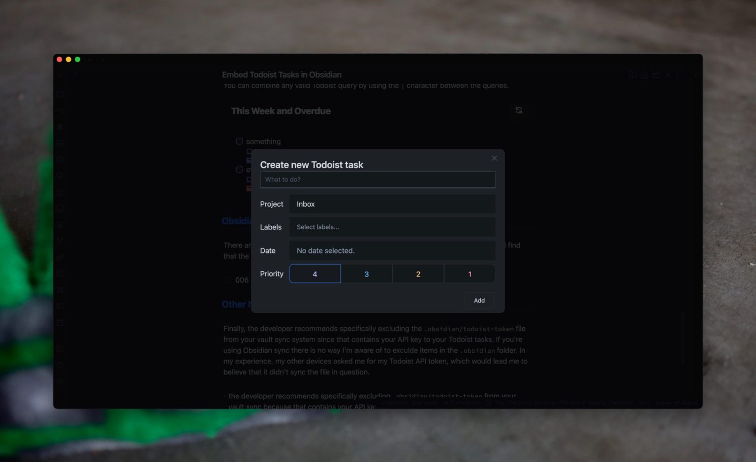 Embed and Sync Todoist Tasks in Obsidian – Curtis McHale