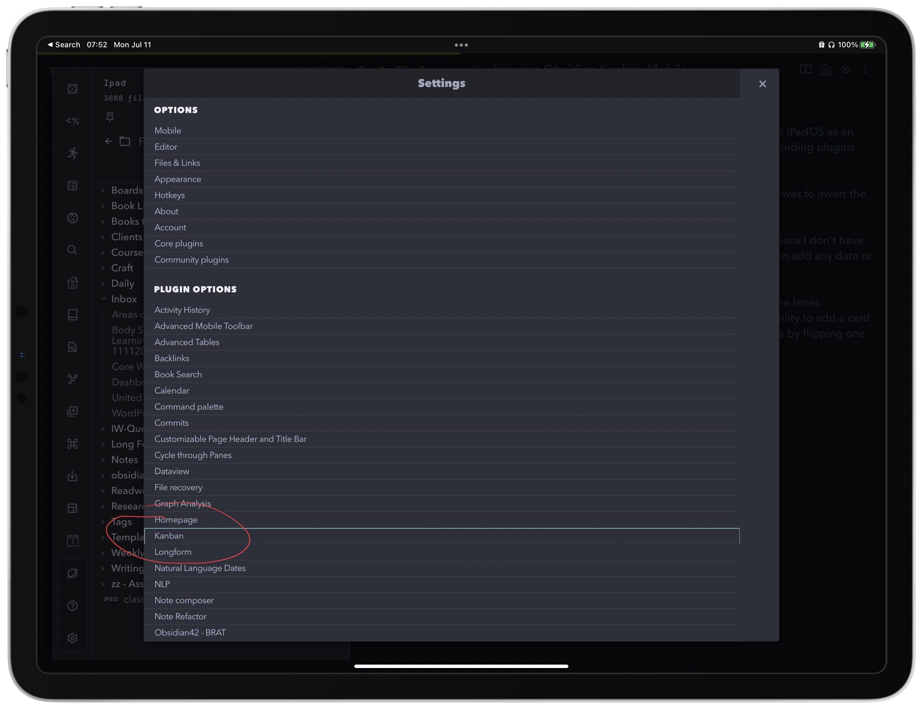 Fix Obsidian Kanban Mobile – Curtis McHale
